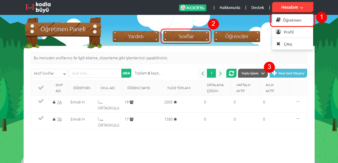 Kodla Büyü Öğrenci Kayıtları Hakkında Bilgilendirme
